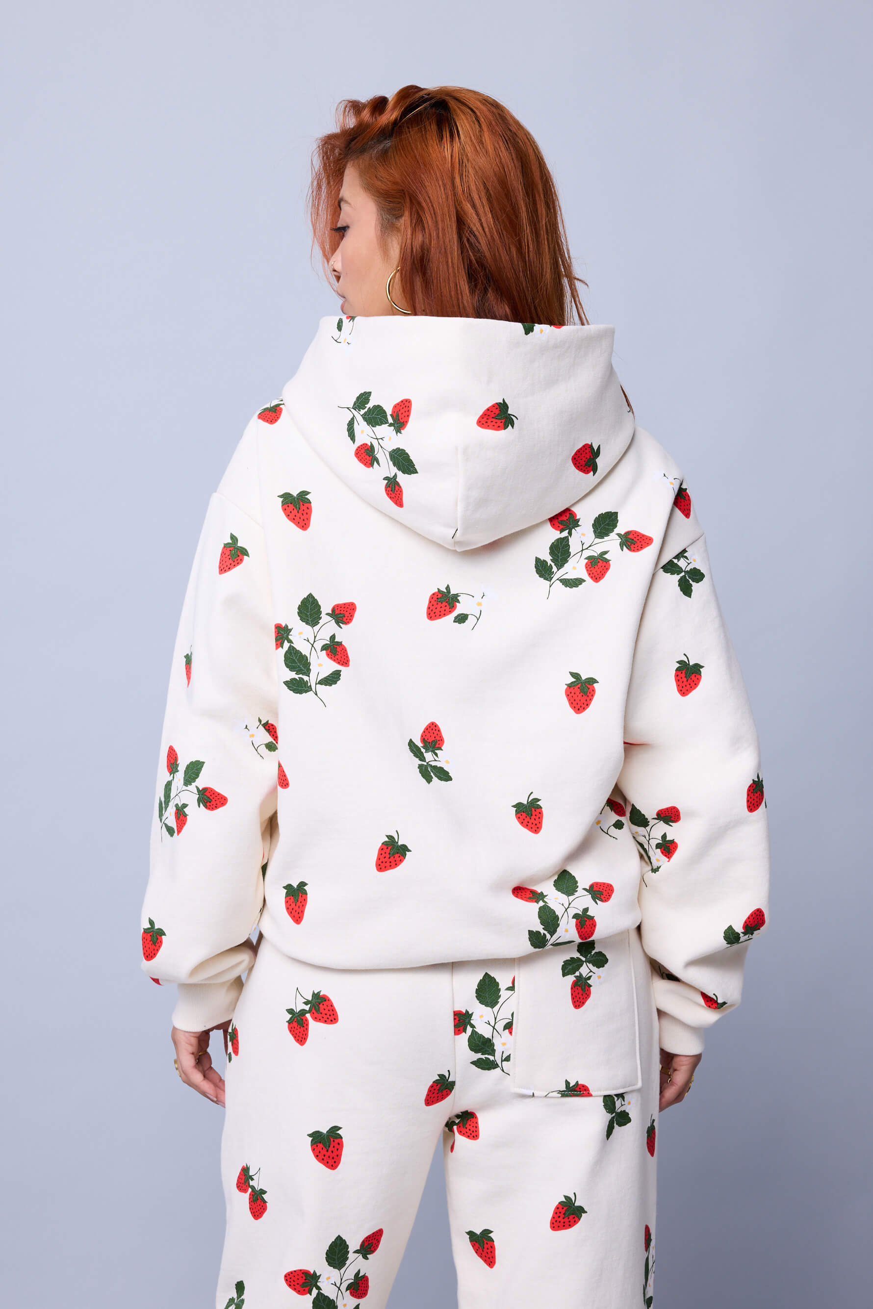 Women's Premium Cotton Buttercream Strawberry Fields Hoodie – Melody Ehsani