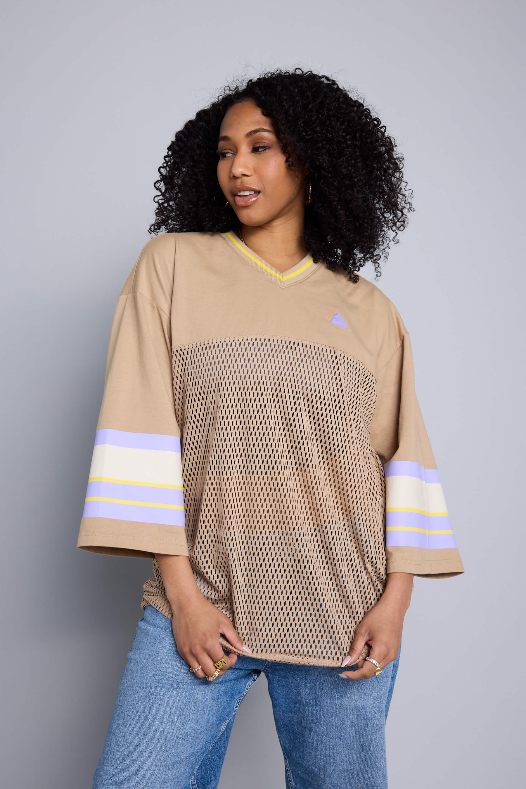 Classic Hockey Jersey - Khaki – Melody Ehsani