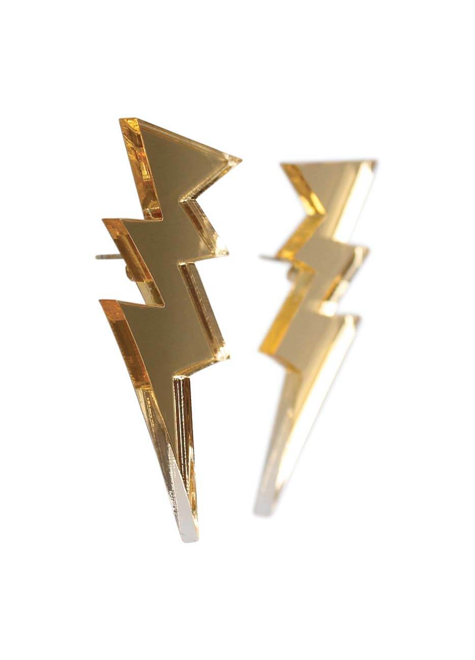 Bolt Studs - Gold – Melody Ehsani