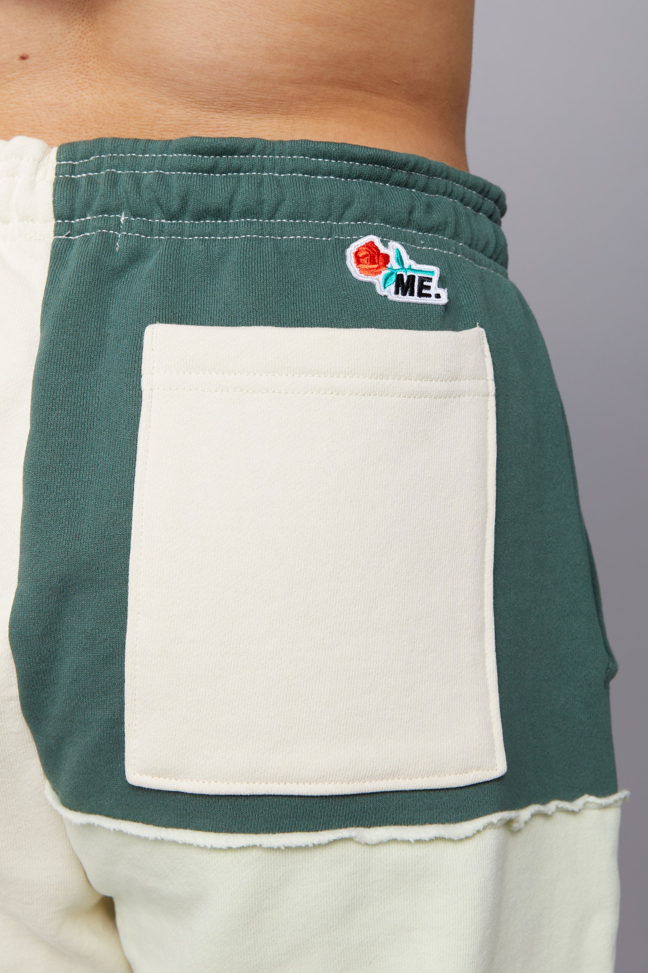 ME. Patchwork Sweatpants Moss – Melody Ehsani