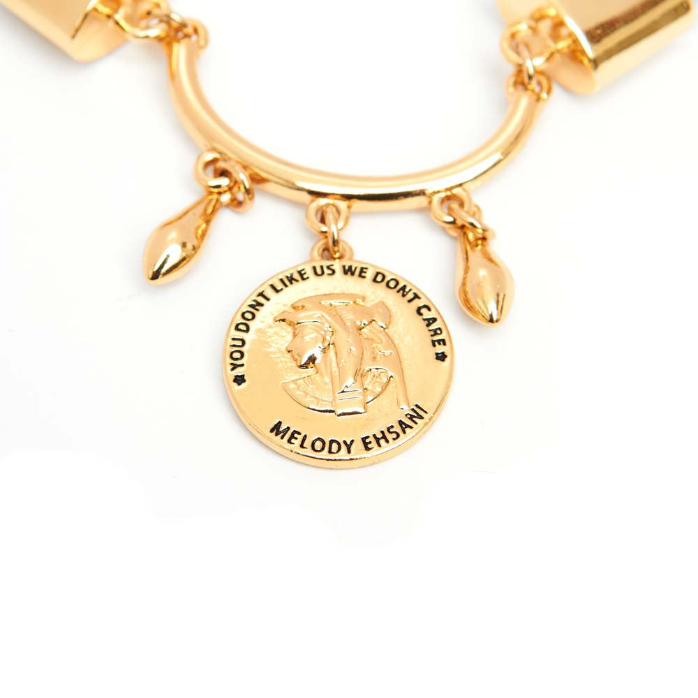 Ruhiyyih Necklace Black/Gold – Melody Ehsani