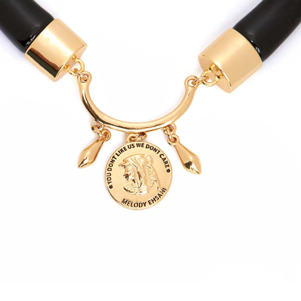 Ruhiyyih Necklace Black/Gold – Melody Ehsani